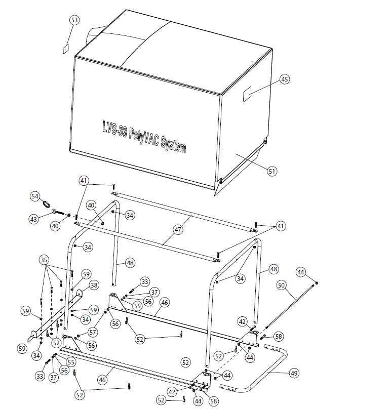 LVS-33BH Canopy – Brinly Parts