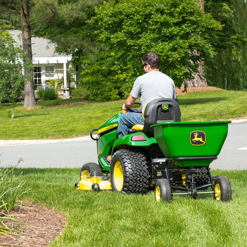 John Deere Tow Broadcast Spreader - 3.5 cu ft | LPBS36JD - Brinly Parts