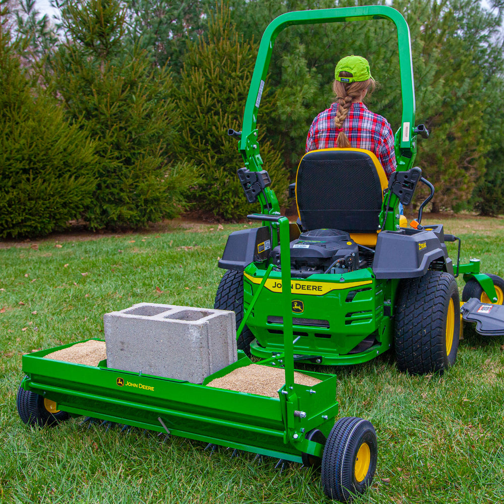 John Deere 2-in-1 Aerator Spreader with Weight Tray | LPAS40JD/AS-400J ...